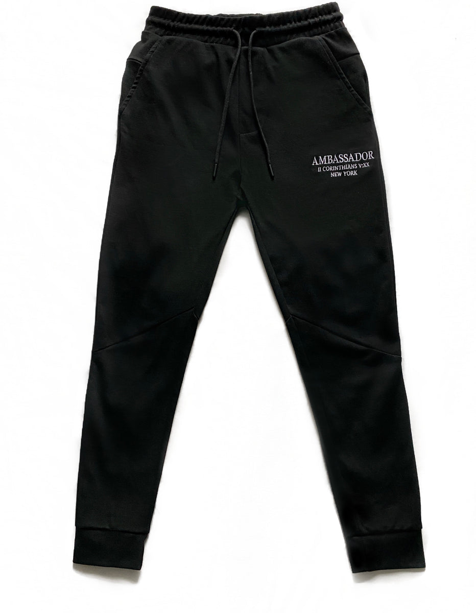 Ambassador Classic Sweatpants | Black/White – Ambassador Clothing Co.